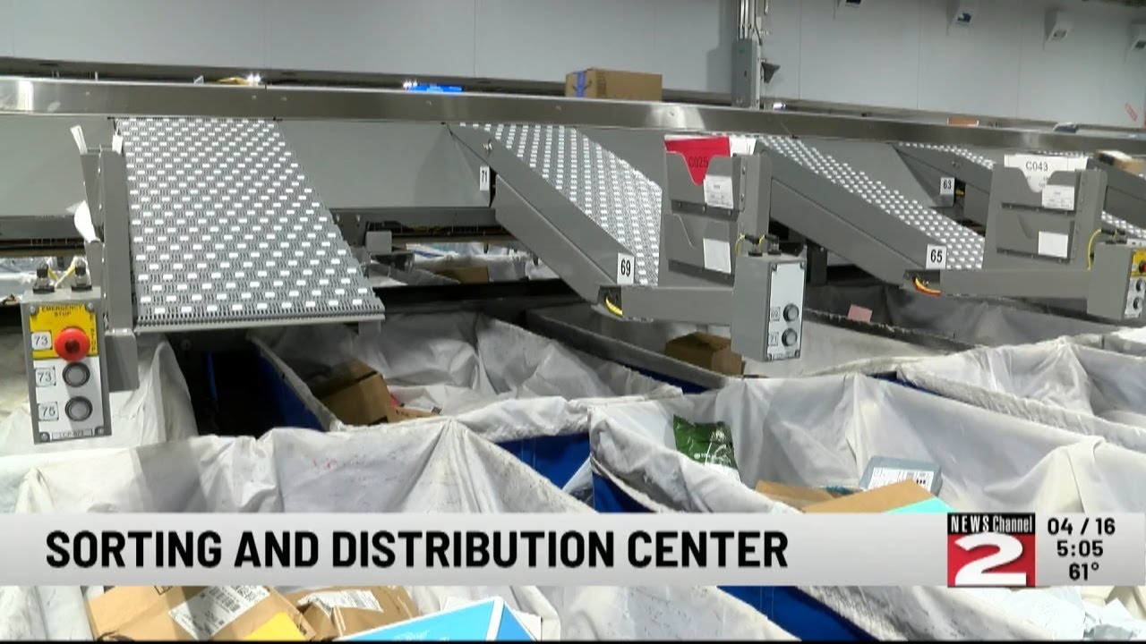 New Sorting Machine at Pitcher Street Post Office in Utica - YouTube