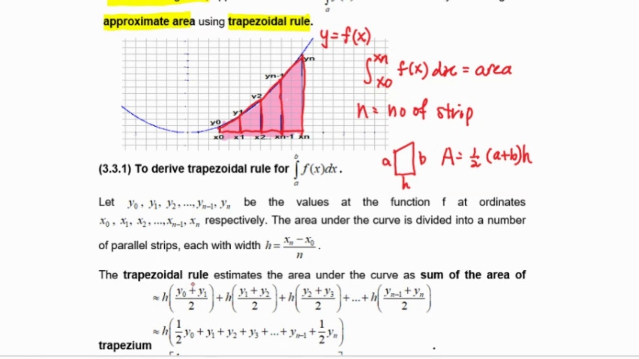 N2.5 K1 Trapezoidal Rule - YouTube