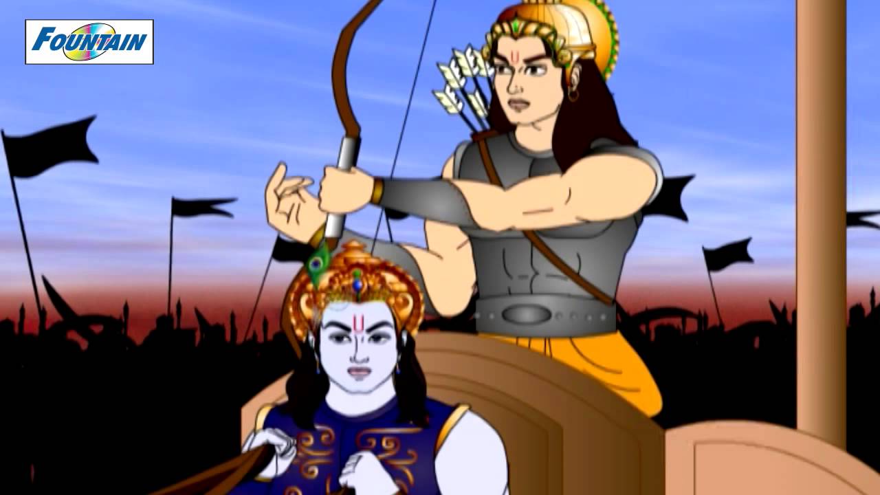 Mahabharat - Battle Of Kara & Arjuna - English - YouTube