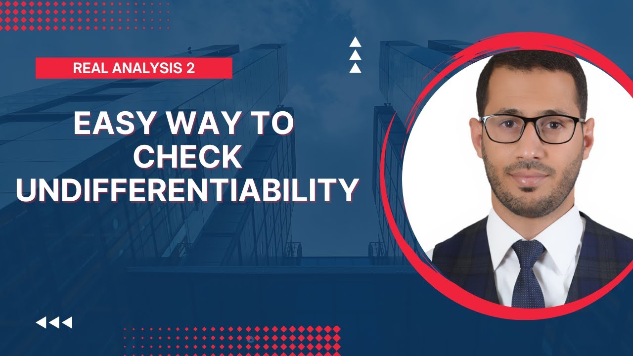 Easy way to check undifferentiability - YouTube