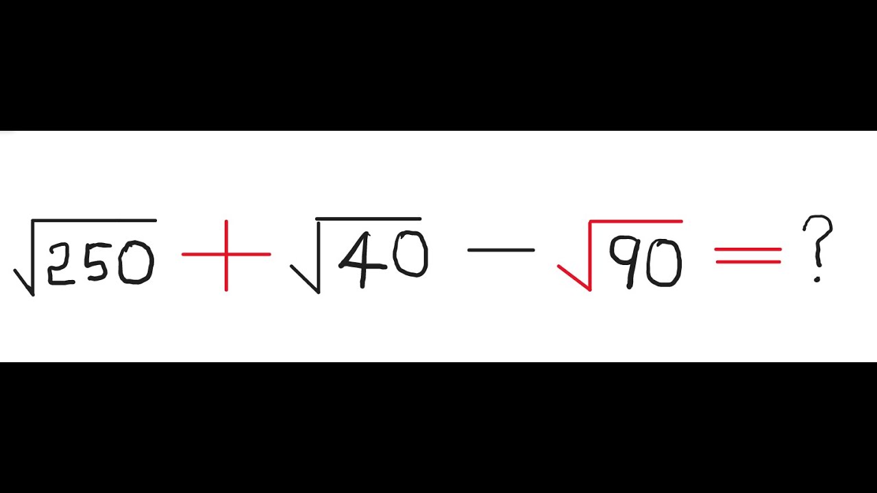 A tricky SAT square Root question - YouTube