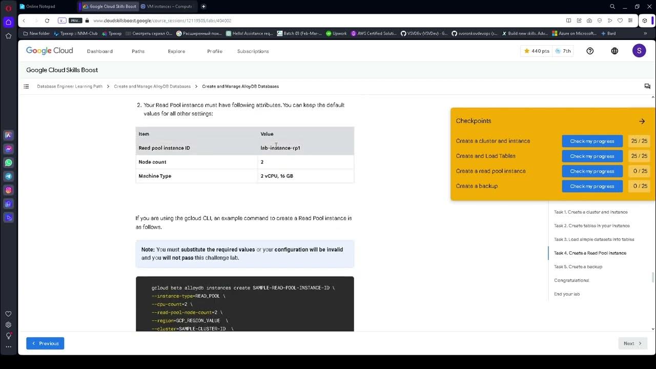 GCP Create and Manage AlloyDB Databases Challenge Lab GSP395 - YouTube