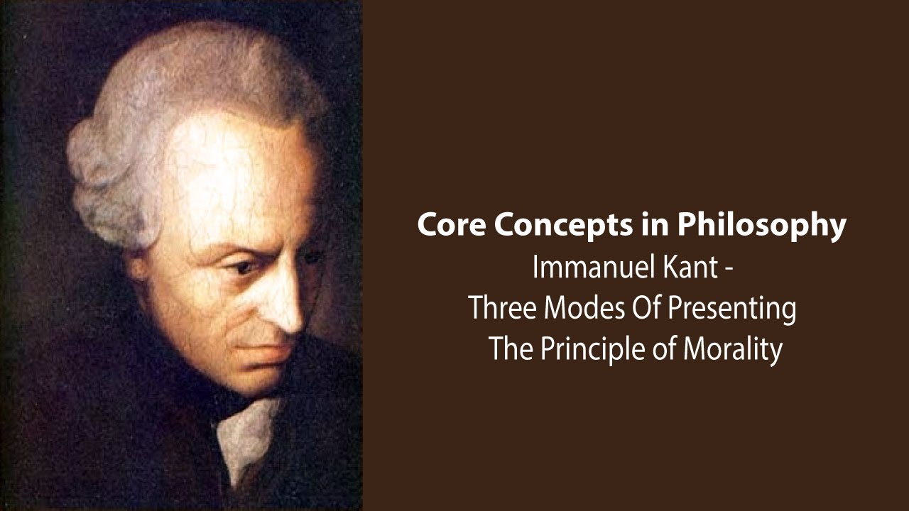 Immanuel Kant, Groundwork | Three Modes Presenting Principle of ...