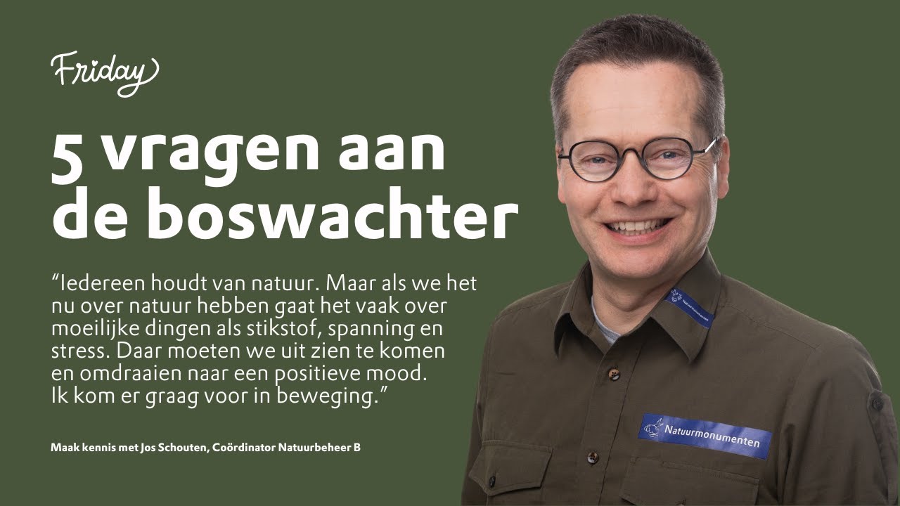 Vijf vragen aan de boswachter: maak kennis met Jos Schouten - YouTube