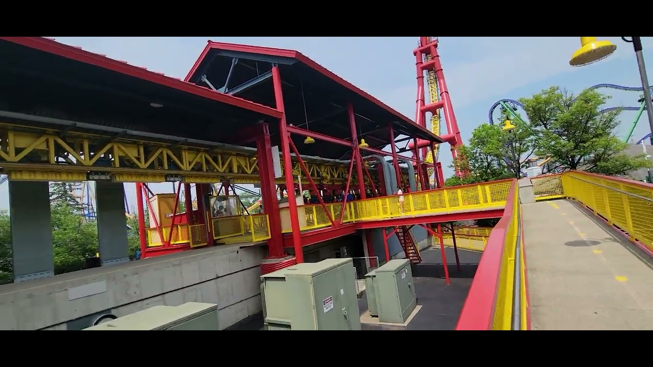 First Rides V2 The Flash Marathon Review Six Flags Great America 6-12 ...