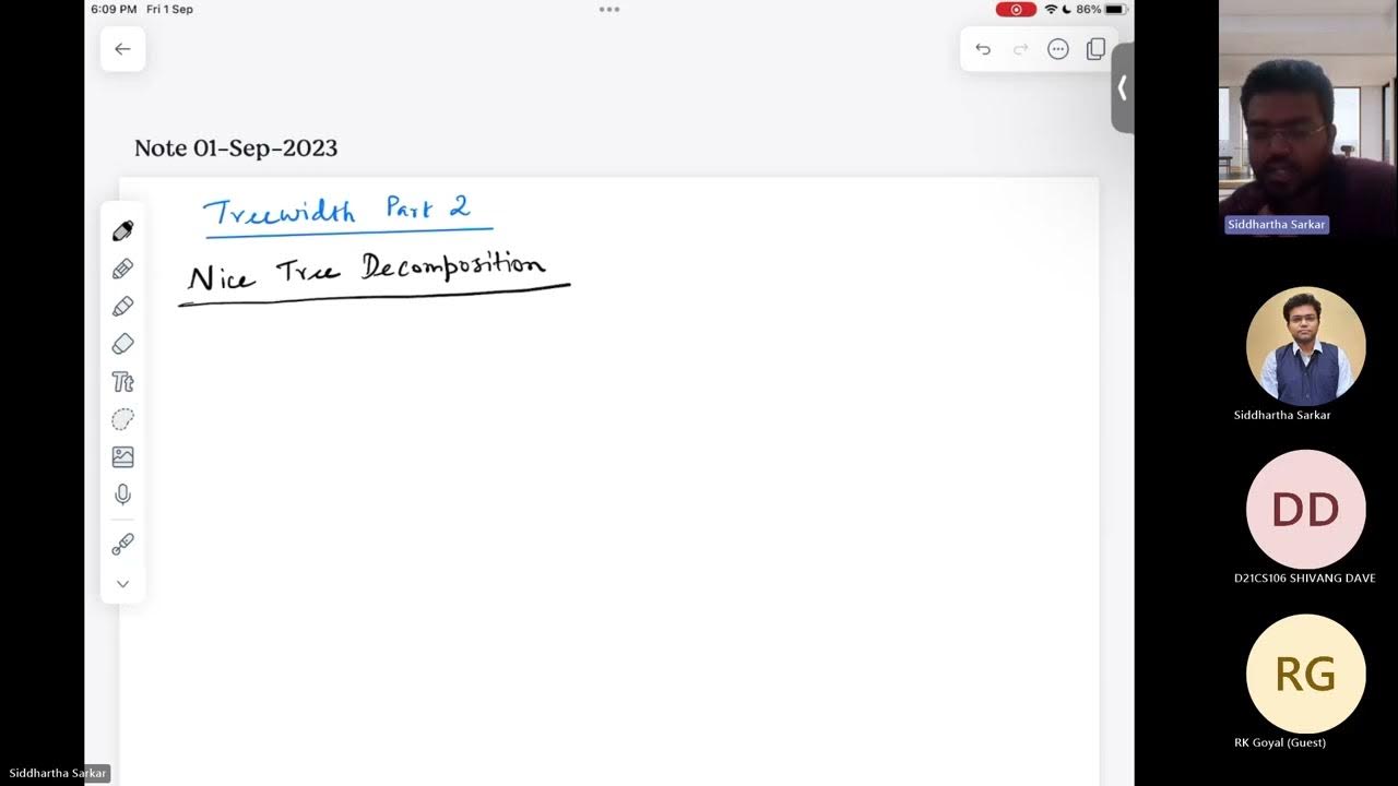 Parameterized Algorithms 2023 (NPTEL course: noc23_cs102) TA session 06 - YouTube