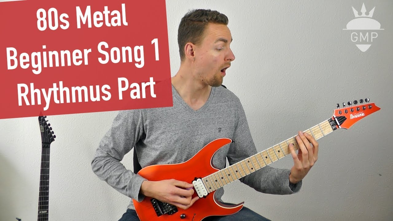 Metal Riffs - 80s Metal Beginner Song 1 - Rhythmus Part | Guitar Master ...