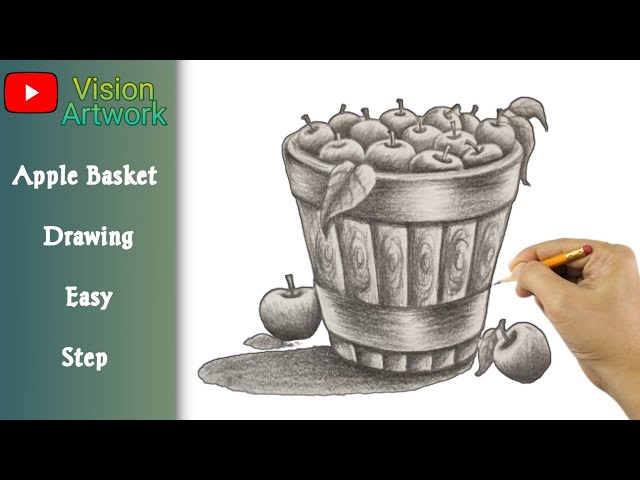 Apple Basket Drawing