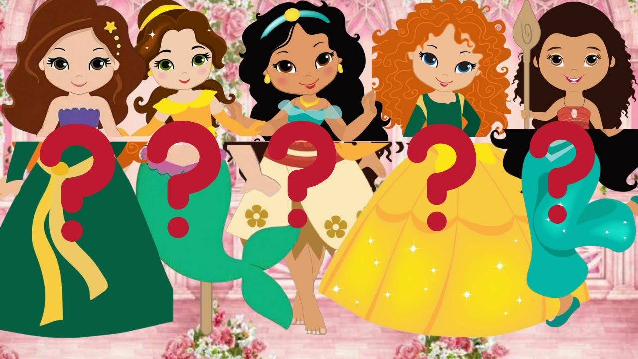 Princess dress up puzzle game with Happy brain kids learning - YouTube