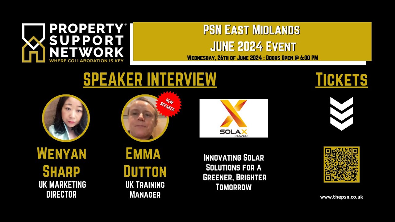 PSN East Midlands June 2024 Event - Speaker Interview - Wenyan Sharp ...