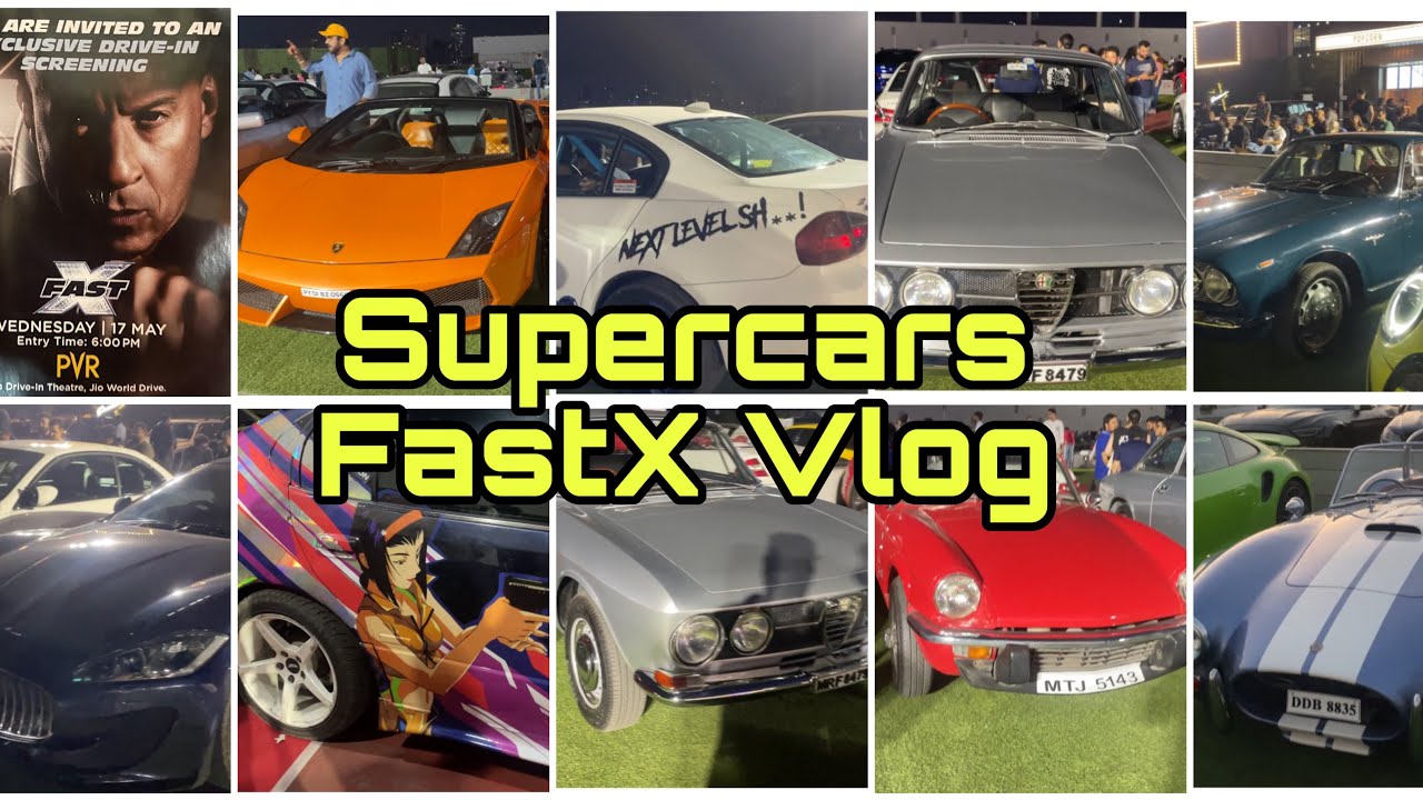 FastX Exclusive Screening Vlog with Supercars, modified cars, vintage ...