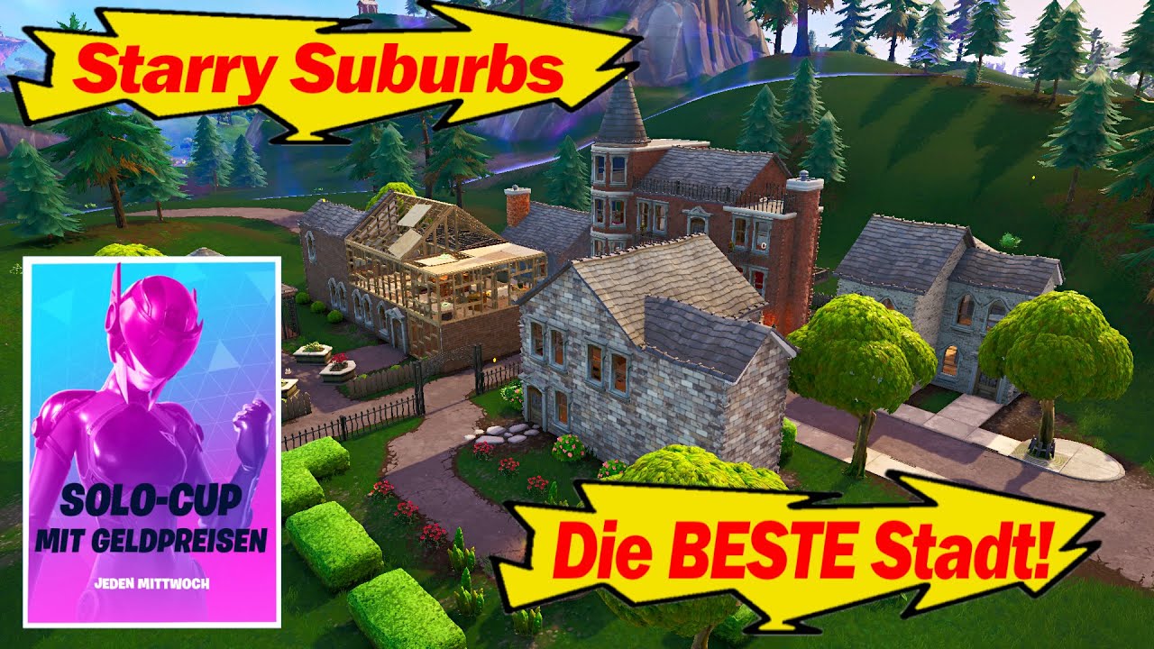 Der BESTE ORT in Fortnite!😱-STARRY SUBURBS😍|Fortnite Solo Cup Deutsch ...