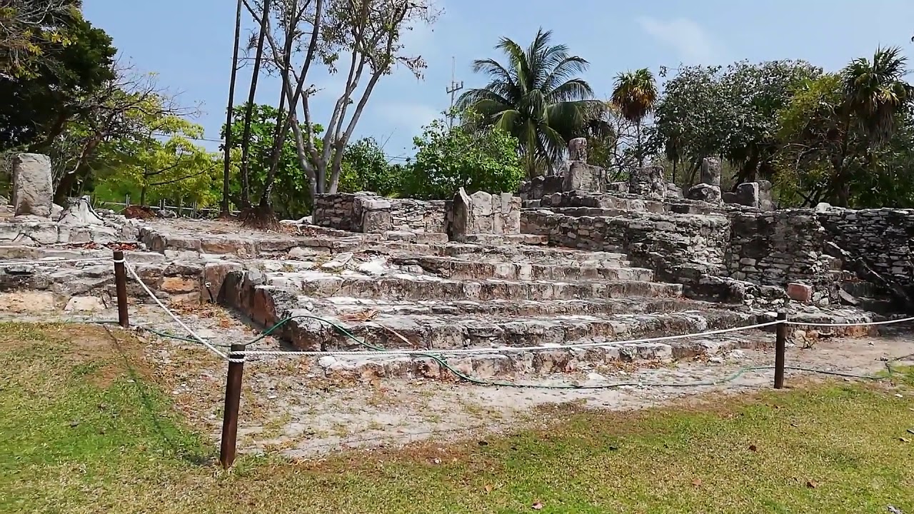 El Meco archaeological site in Cancún, Mexico - YouTube