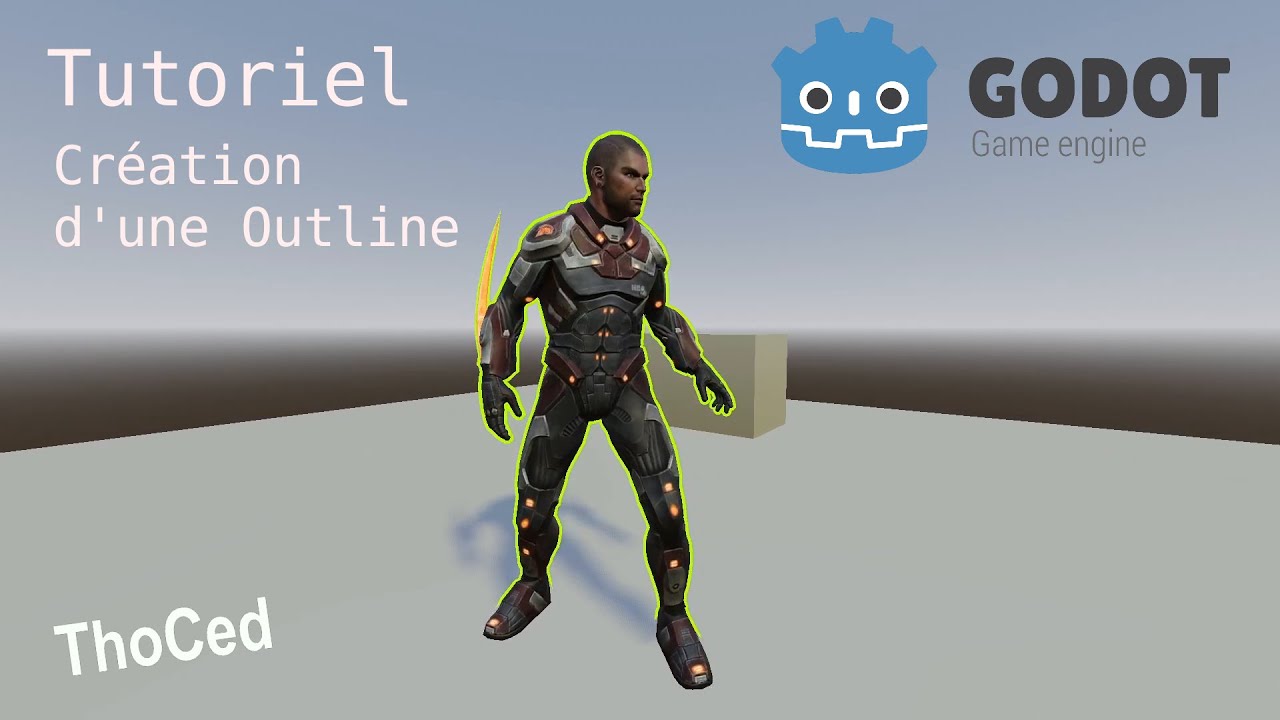 Génération d'une Outline - Contour - Godot Engine - YouTube