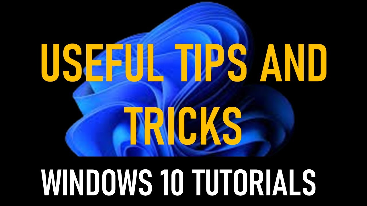Useful Windows 10 Tips and Tricks #windows10 - YouTube