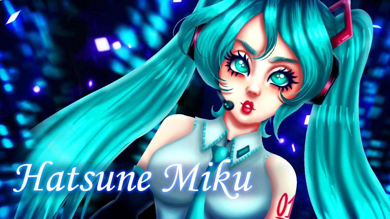 Hatsune Miku - Speed Paint - Ocho Art! - YouTube