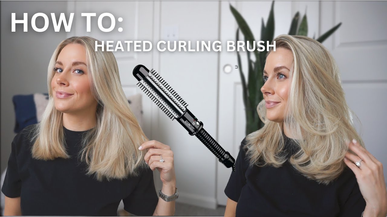 HOW TO Curling Brush Short Medium Length Hair YouTube