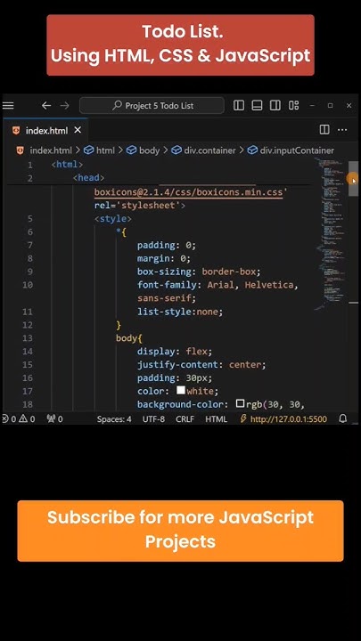 Simple Todo App Html Css And Javascript Link Below For Complete Tutorial Javascript Coding