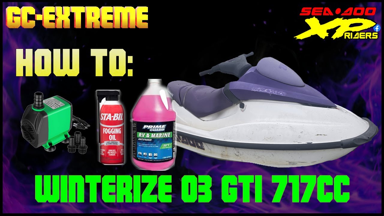 How To: Winterize a 2003 Sea-Doo GTI 717cc - YouTube