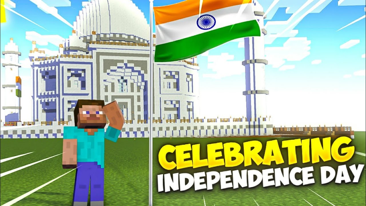 Celebrating Independence day in Minecraft !! 🇮🇳 - YouTube