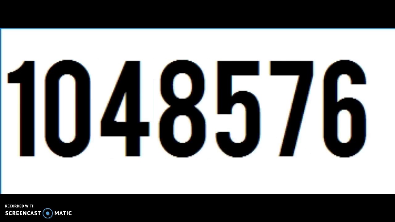 Counting To 1100000 - YouTube