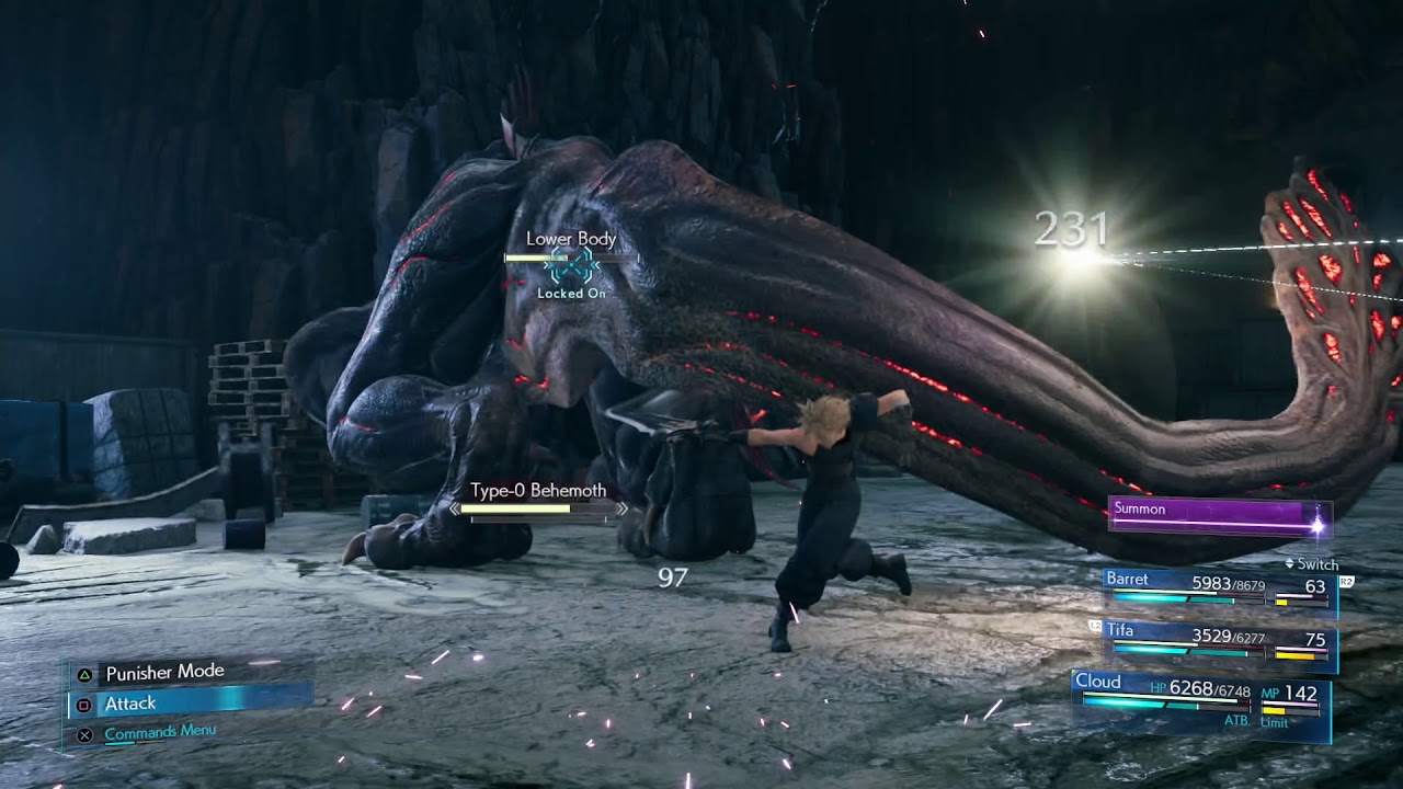 Final Fantasy VII Remake Type 0 Behemoth (Hard) - YouTube
