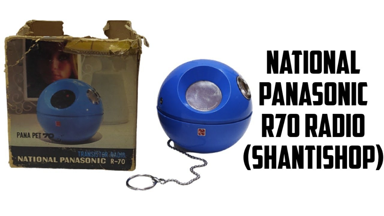 1970s classic National Panasonic R70 BALL TYEP RADIO WORKING CONDITION ...