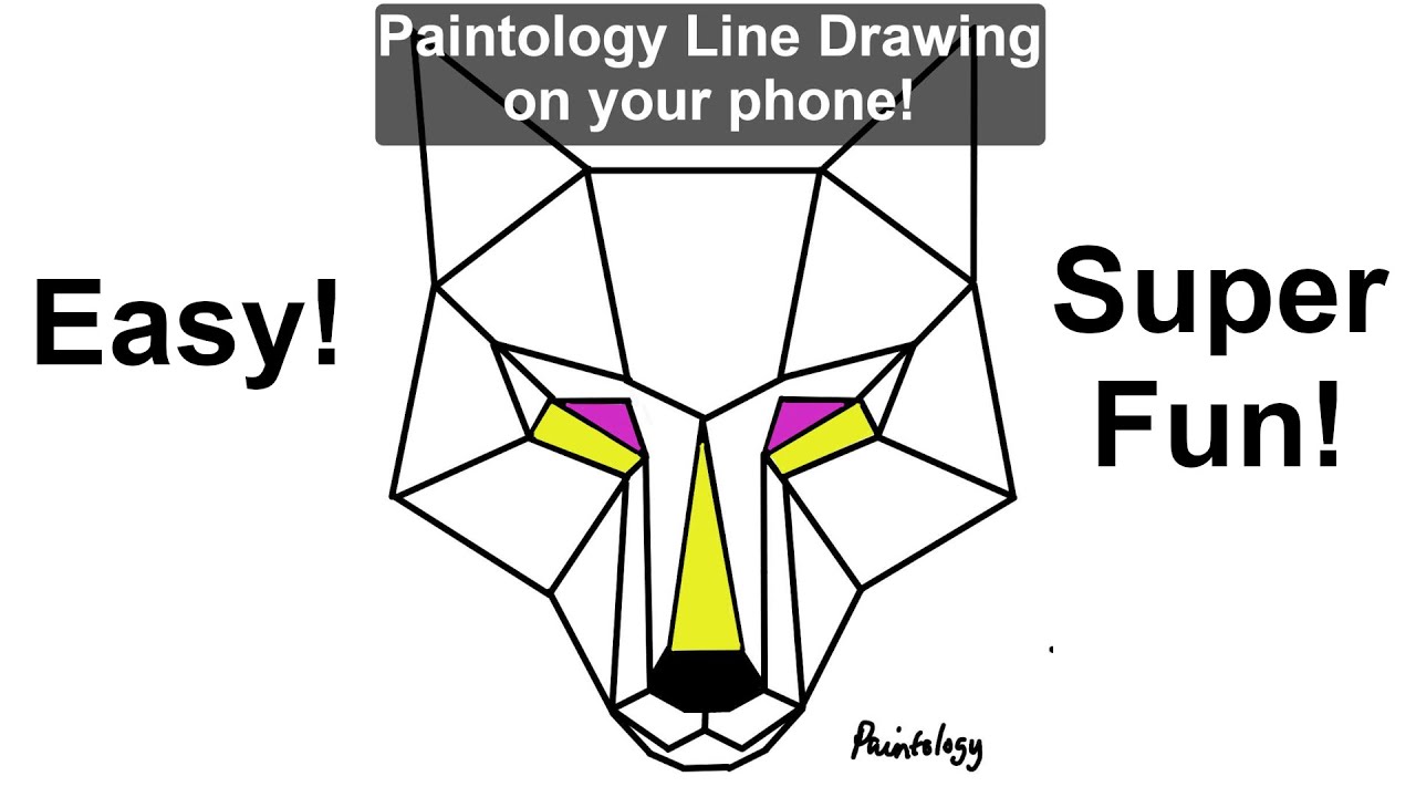 Line Drawing with Paintology | Learn Drawing on the Phone - YouTube