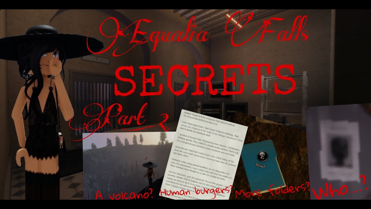 🔓SECRETS in EQUALIA FALLS MENTAL INSTITUTE.🩸 Part 2 📁||ROBLOX - YouTube