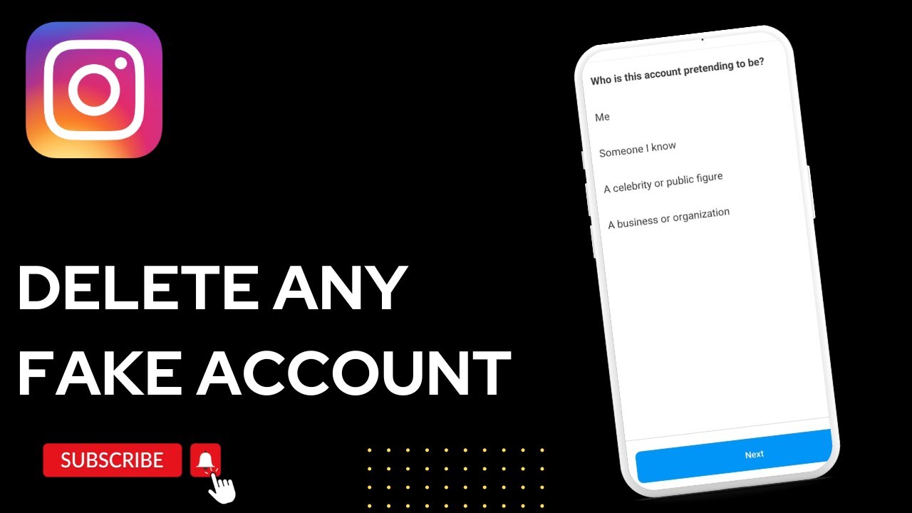 How to Delete Someone's Fake Instagram Account (Quick & Easy) - YouTube
