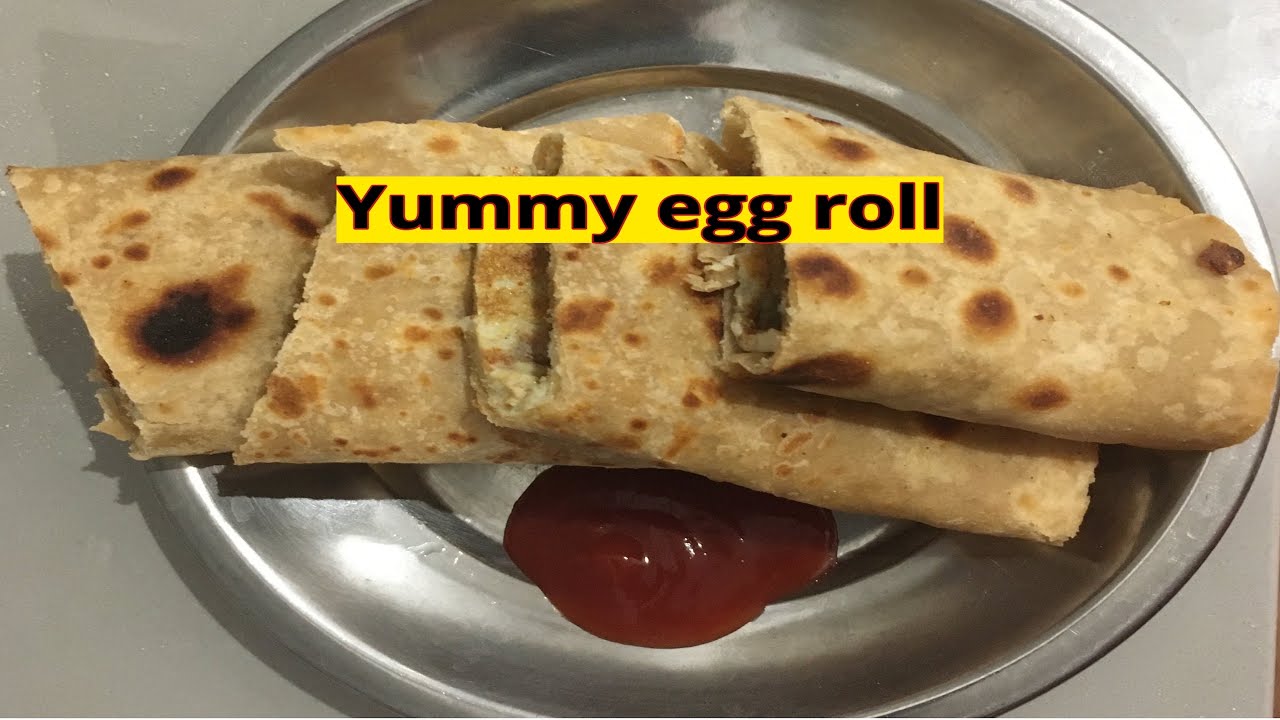 Yummy egg roll - fast food - YouTube
