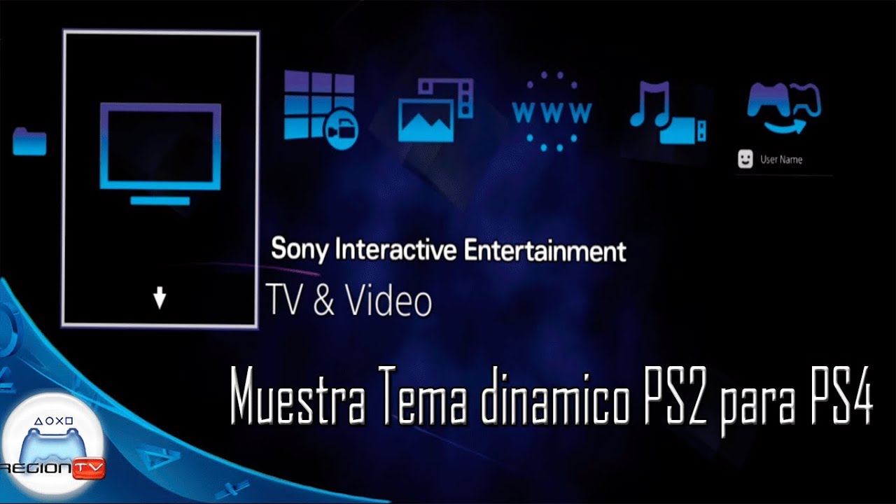 Muestra Tema dinamico PS2 para PS4 - YouTube