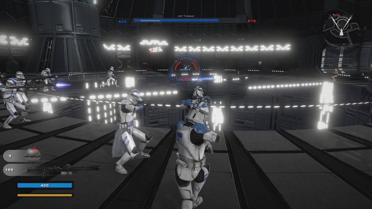 Star Wars Battlefront 2 Death Star Clone Troopers Vs Droids Ai Battle ...