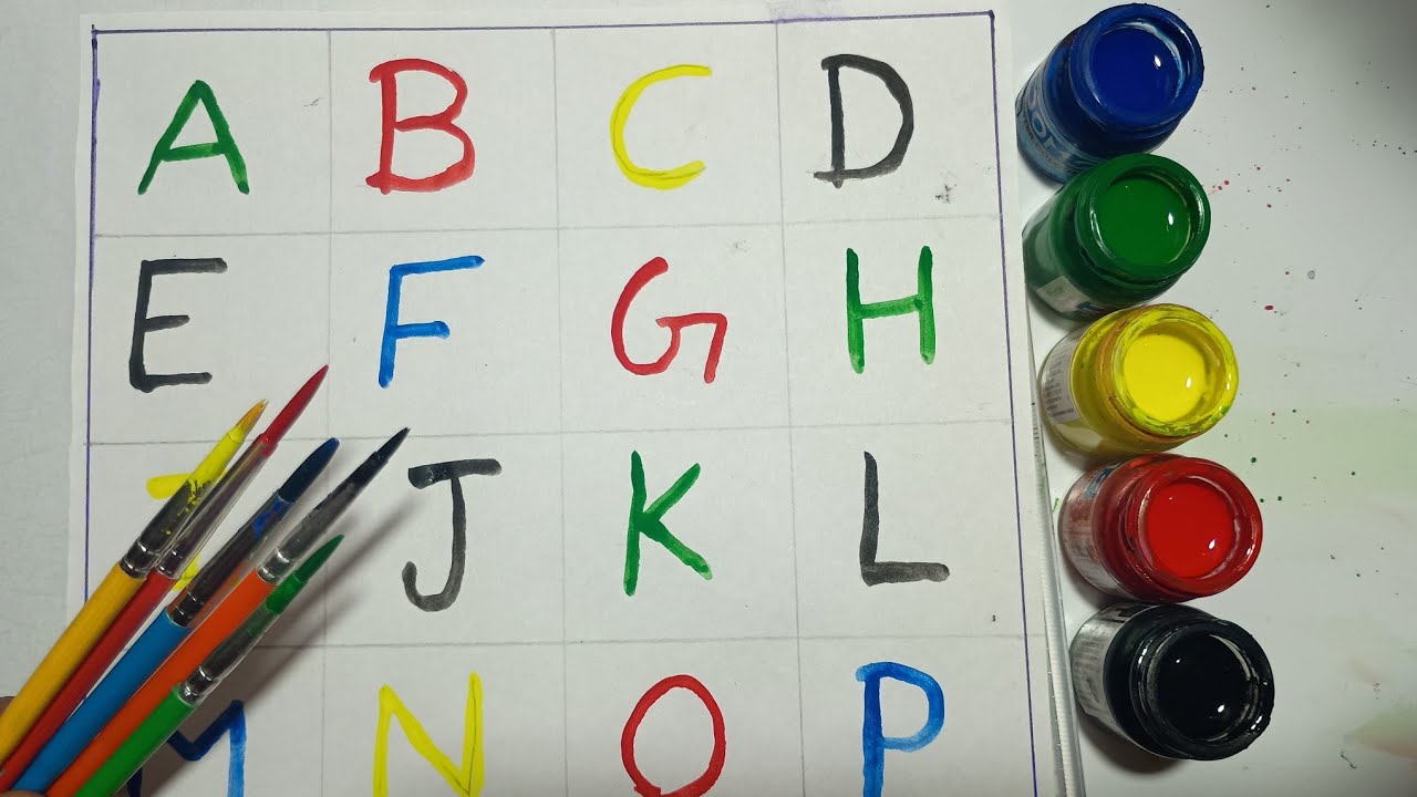 Learn alphabets with colours| A for Apple 🍎 B for Ball 🏀 |abc song ...