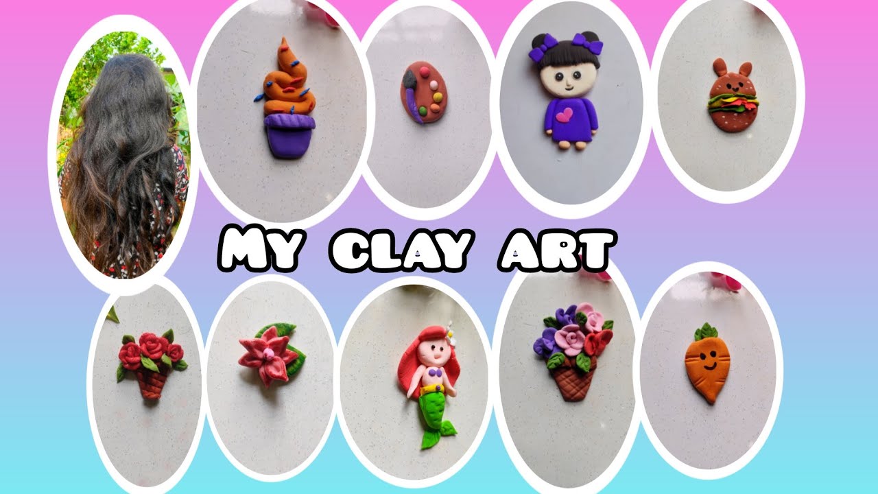 my clay art🎨//step by step// easy clayart/ superclay art /superclay ...