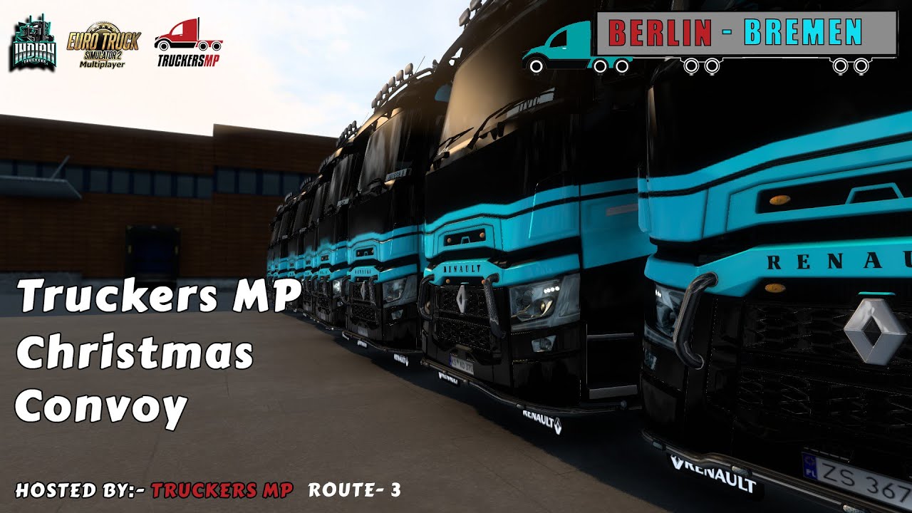 TRUCKERS MP Christmas Convoy Route -3 Hosted By Truckers MP || ITVTC ...