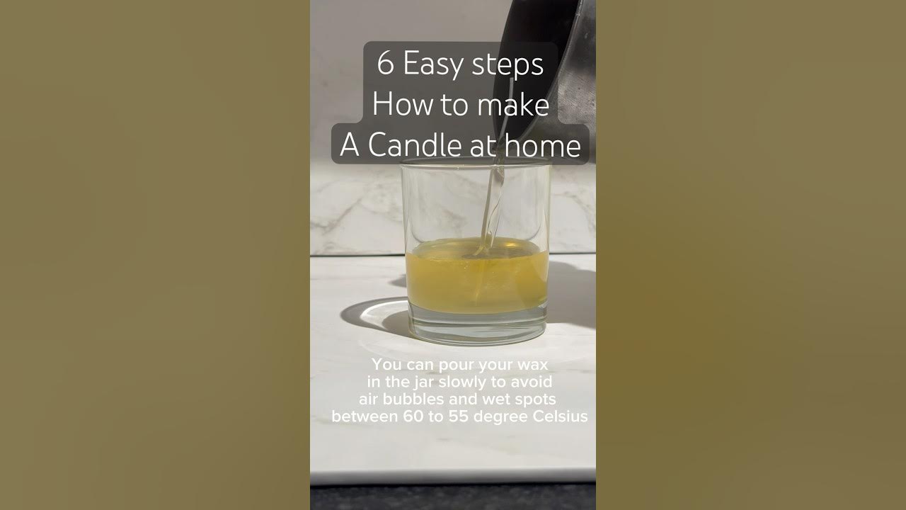 How to make a candle at home | step by step Tutorial making Candles | Easy DIY Candle Making ...