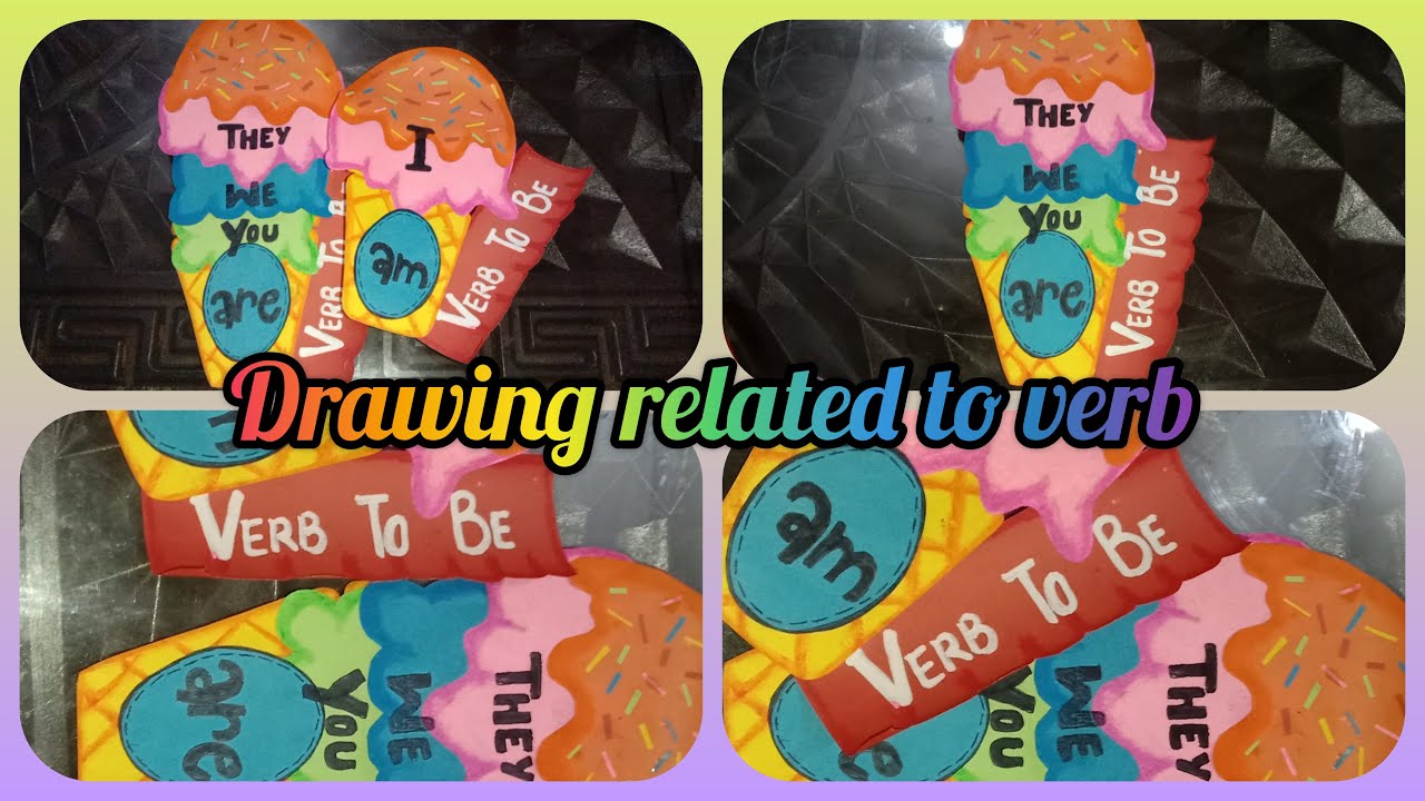 Drawing related to verb/ Drawing - YouTube