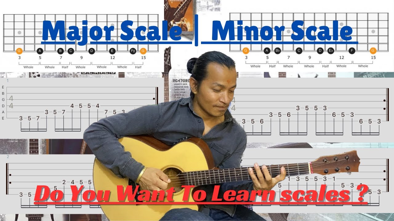 Do You Want To Learn Guitar Scales? Major Scale | Minor Scale For ...