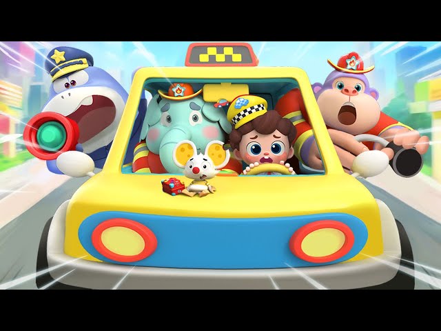 Taxi Rescue Song | Cars Rescues | Fireman, Policeman | Nursery Rhymes ...