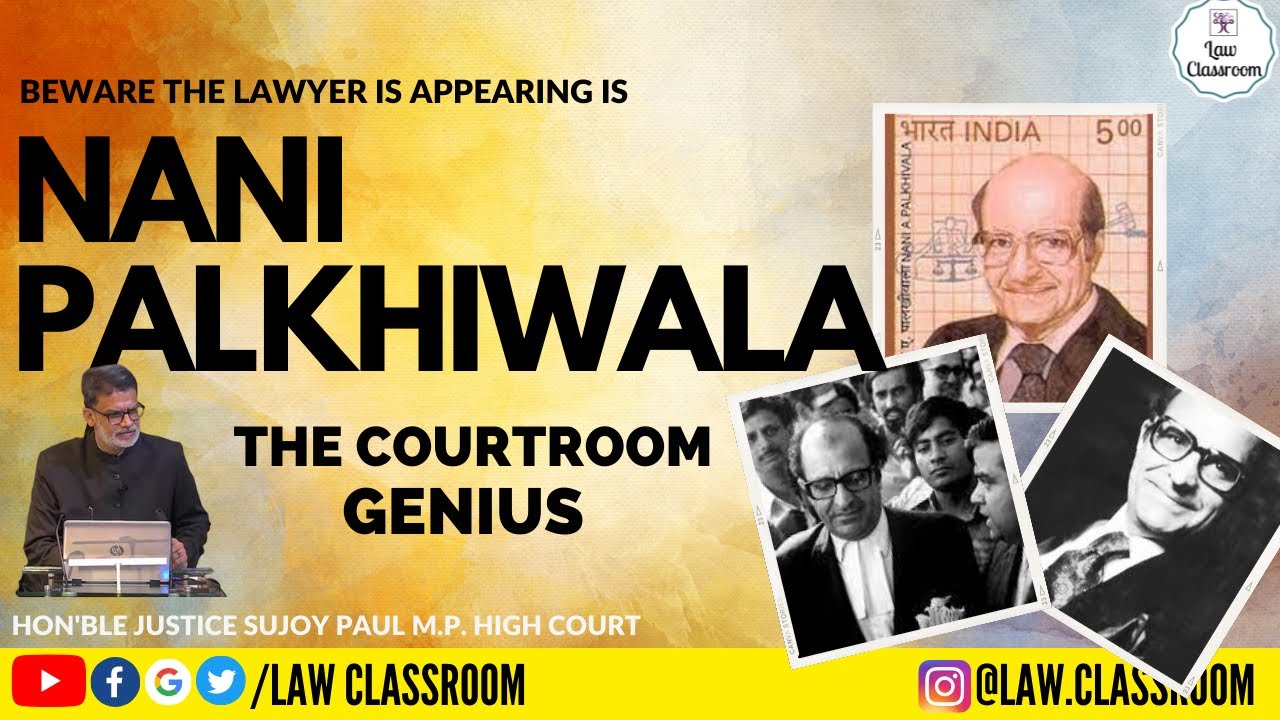 Nani Palkhiwala The Courtroom Genius || Legend Lawyer in India By ...