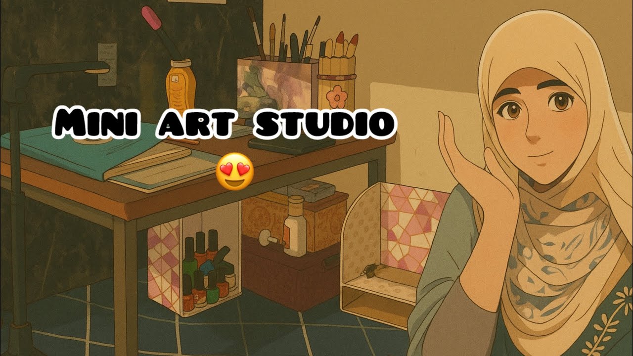 Small studio, big creativity! 🌟 Join me for a tour of my mini art ...