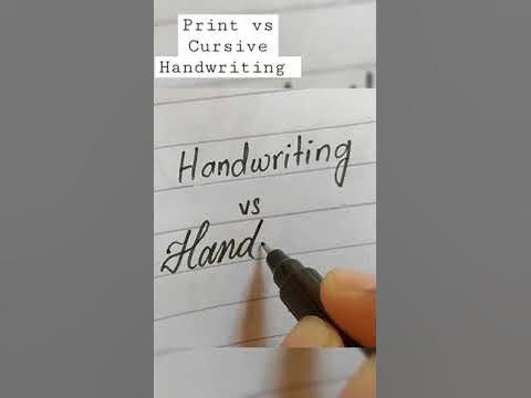 Handwriting | Print letters Vs cursive handwriting ,which is better ? # ...