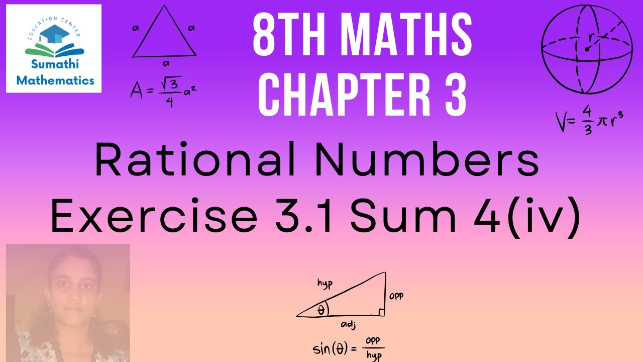 8th Maths Chapter 3 Algebra | Exercise 3.1 Sum 4(iv) - YouTube