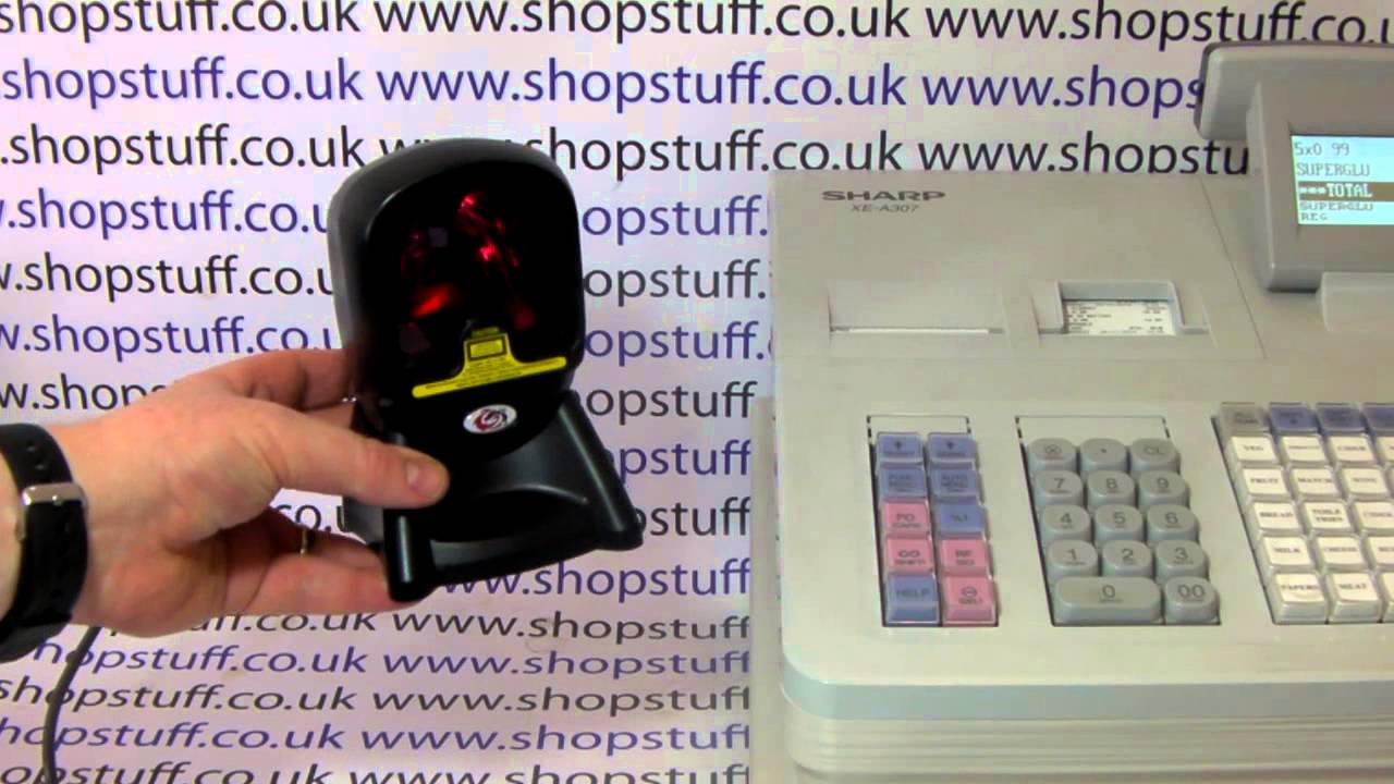 Sharp XE-A307 Cash Register Barcode Scanner / Sharp XE-A307 Scanning ...