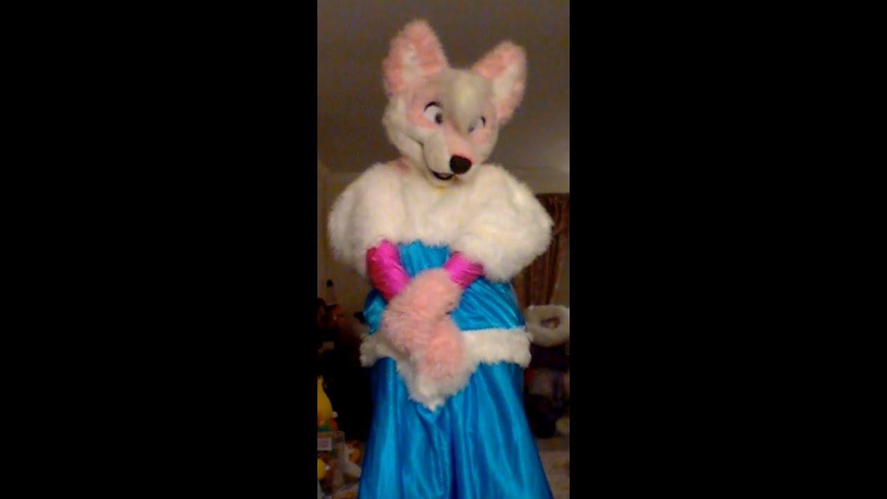 Pixy blue satin fluffy dress full suit video - YouTube