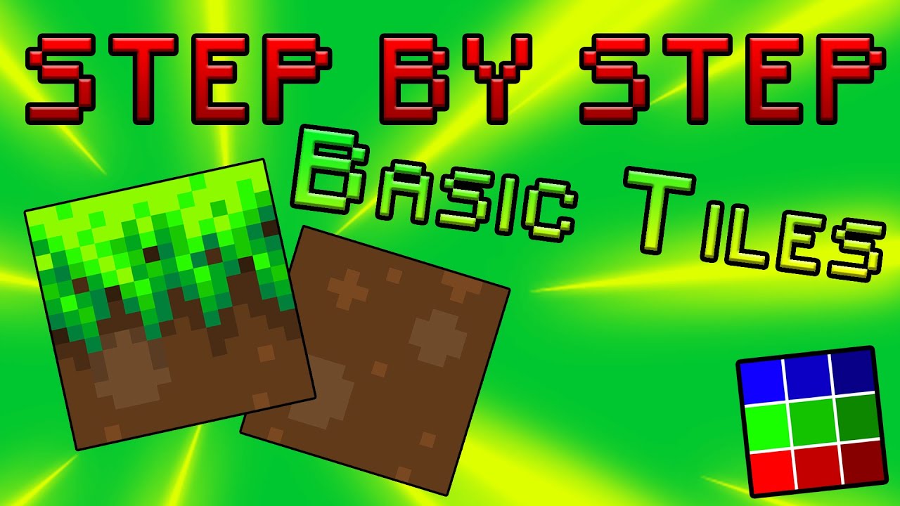 Drawing Basic TILES in PiskelApp (Step by Step Tutorial) #1. - YouTube