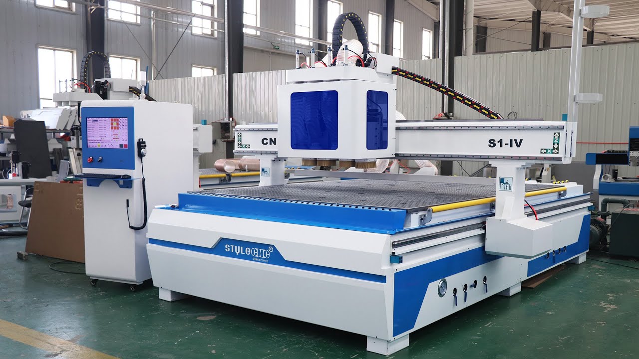 S1-IV Multi Spindle CNC Router with Automatic Tool Changer Demo Video ...