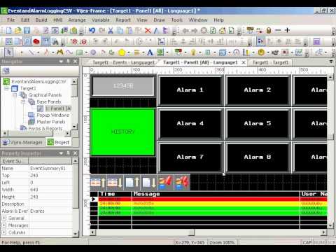 Excel Spreadsheet of Events and Alarms on Magelis - Video 3 of 4 - YouTube