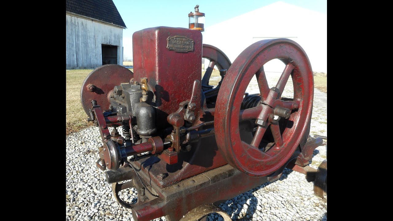 Domestic 1-1/2 hp hit & miss engine - YouTube